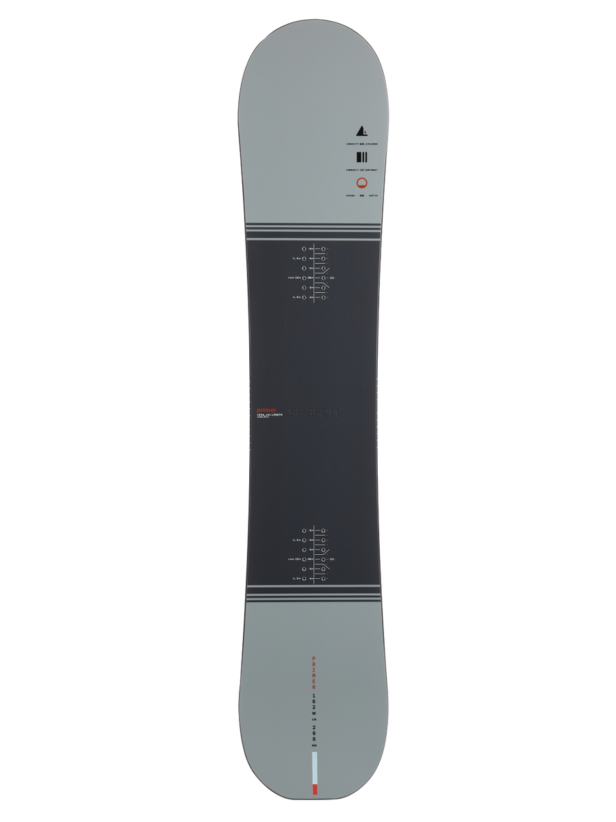 Season Primer Snowboard | Gray | Season Eqpt. | Intermediate level twin ...