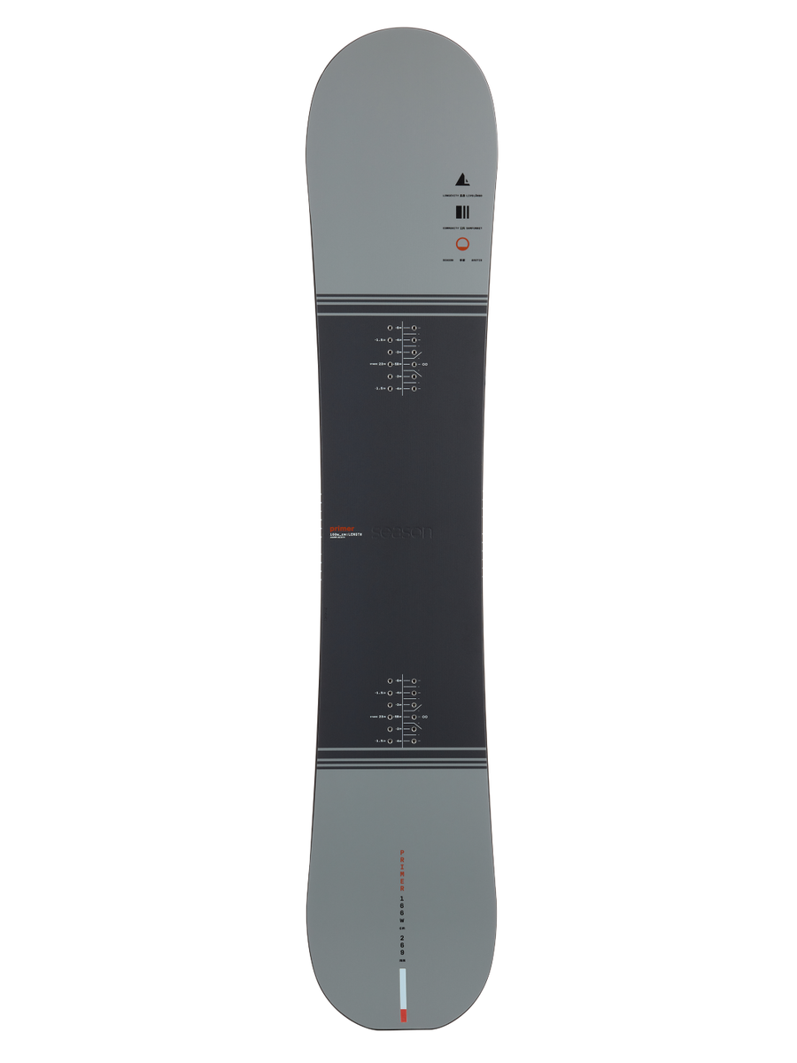 Season Primer Snowboard | Gray | Season Eqpt. | Intermediate level twin ...